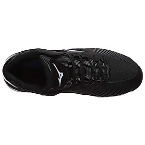 Mizuno 9-Spike Advanced Sweep 4 Mid Womens Metal Softball Cleat Black-White 11