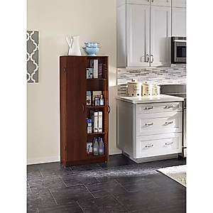 ClosetMaid 1308 Freestanding Organization Pantry Cabinet, Dark Cherry (2 Pack)