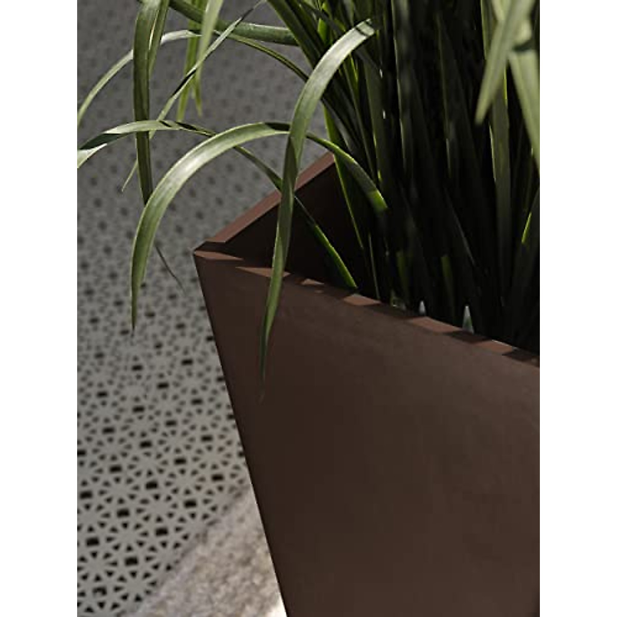 Veradek V-Resin Indoor/Outdoor Taper Planter (Espresso, 30 inch - 2 Pack)