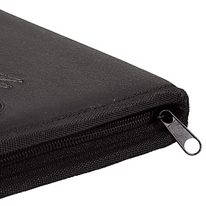 Monster Deluxe 4 Pocket Trading Card Leather Album - Zipper Closure, Built-in Dry Erase Boards and Marker, Side Loading Padded Double Sided Pockets, Holds 160 Cards, For Sport, Gaming, Kpop, Xmas Gift