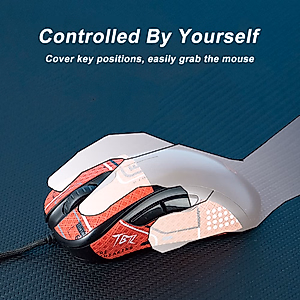 Hokeyio Mouse Grip Tape Sticker for Razer Viper Ultimate Wireless Non Slip Suck Sweat Pre Cut Bloody Red