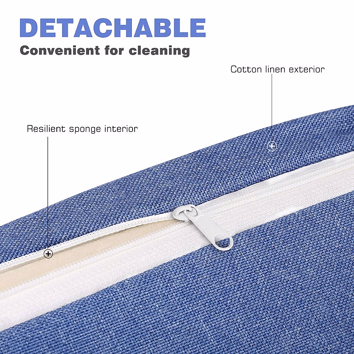 MoKo Tablet Pillow Stand, Soft Bed Pillow Holder, Fits up to 11" Pad, Fit with iPad 10th,iPad Pro 11 2022, New iPad Air 4 10.9/Air 3, iPad Pro 11/10.5/9.7, Mini 5 4, Galaxy Tab S6/ S7 11", Denim Blue