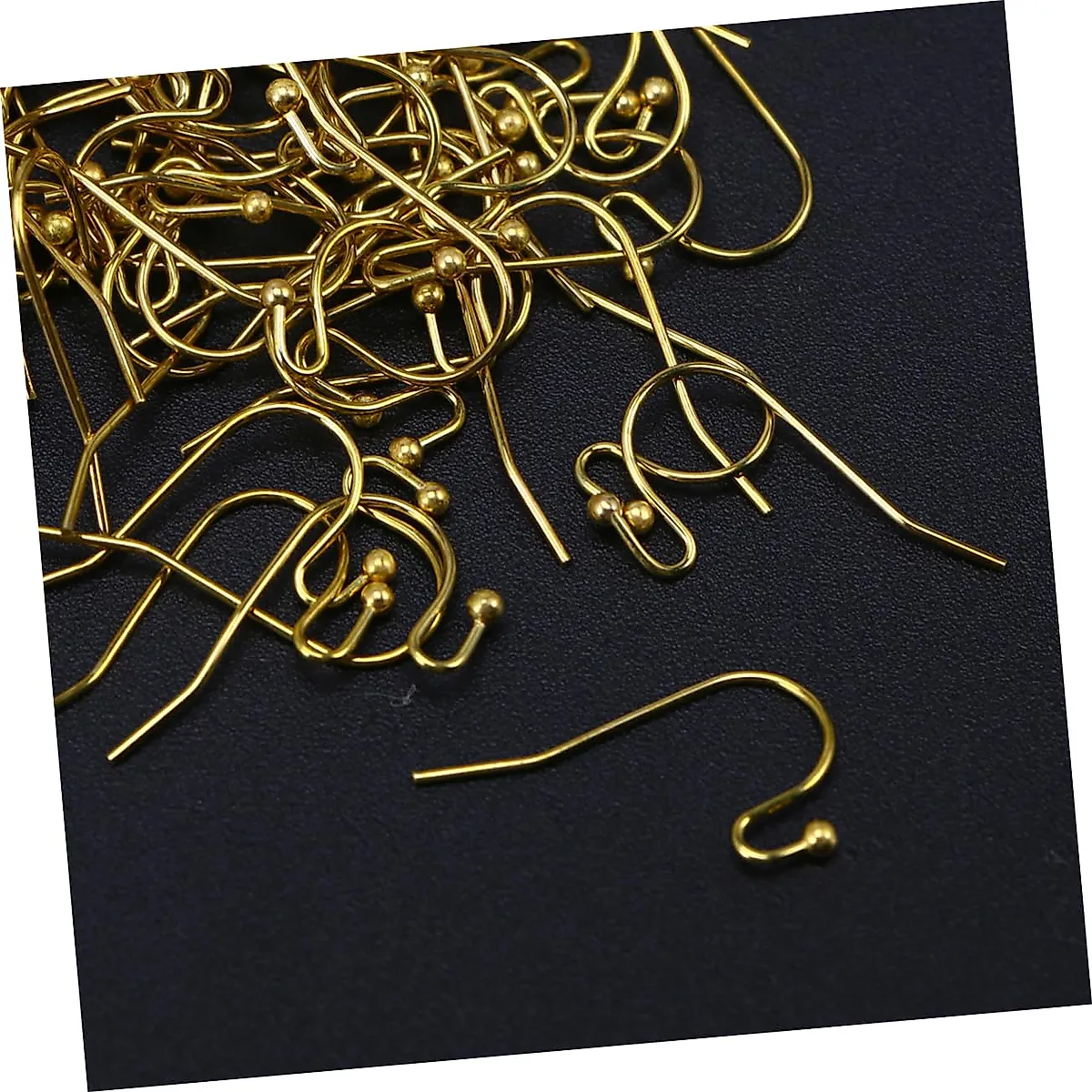 VILLCASE 400 pcs DIY Earrings Hook end Ear Wires Earring Hooks Fish Hook Earrings Earring Jewelry Findings Hook Earring Wires Hanging Hook Tool Hooks an Fittings peg Hooks Head