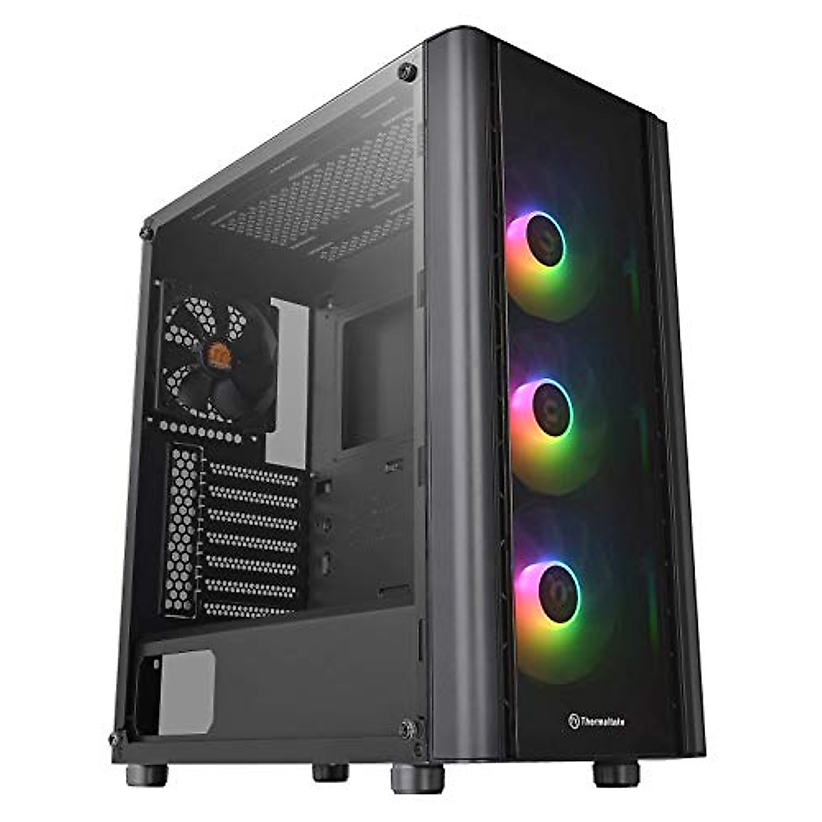 Thermaltake V250 Motherboard Sync ARGB ATX Mid-Tower Chassis with 3 120mm 5V Addressable RGB Fan + 1 Black 120mm Rear Fan Pre-Installed CA-1Q5-00M1WN-00