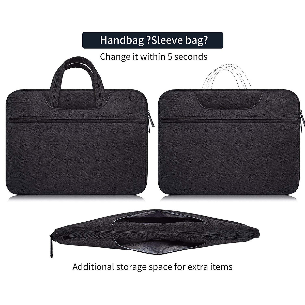 Portable Drawing Tablet Monitor Carrying Bag Case Protective Sleeve for Huion KAMVAS Pro 13 GT-133,GT-116, Huion Q11K V2, Wacom Cintiq 13HD, Xp-Pen Artist12 (Space Gray)