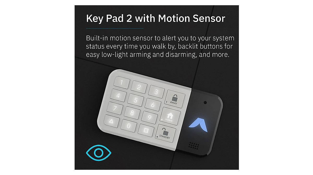 abode Keypad 2: Arm, Disarm & Detect Motion