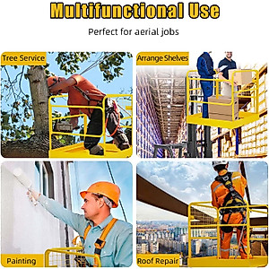 PioneerWorks Forklift Safety Cage, 36"x36" inch Heavy Duty Collapsible Forklift Work Platform,1200LBS Capacity with 4 Universal Wheels, for Most Aerial Jobs