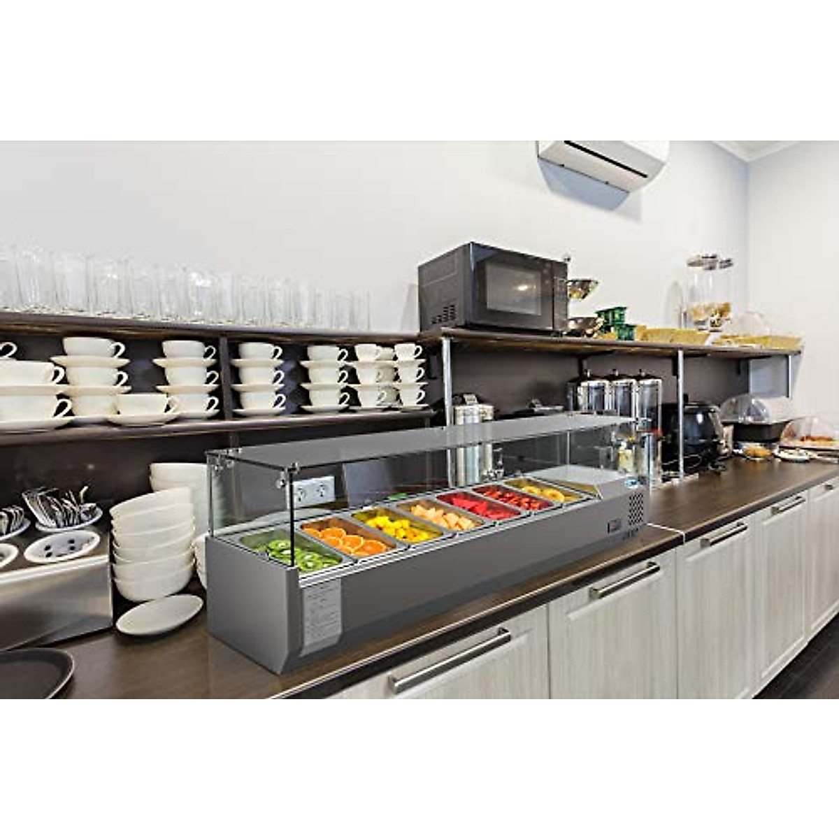 KoolMore SCDC-7T Commercial refrigerators, 59 Inch, Silver