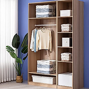 TAILINK 6 Pack Vacuum Storage Bags Space Saver Cube Vacuum Sealer Bags Large (3 Medium, 3 Large) Save 80% Space Vacuum Bags for Comforters Blanket Clothes Bedding Space Bags Vacuum Storage Bags