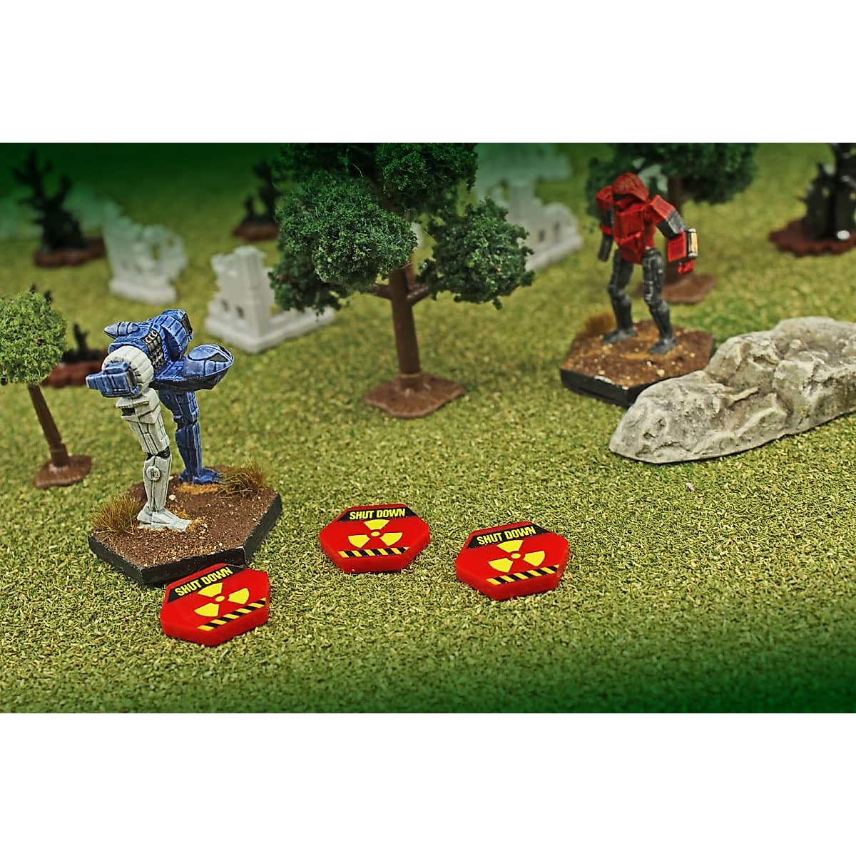 LITKO Mecha Damage Effects Token Set | Compatible with BattleTech (Reactor Shut Down)