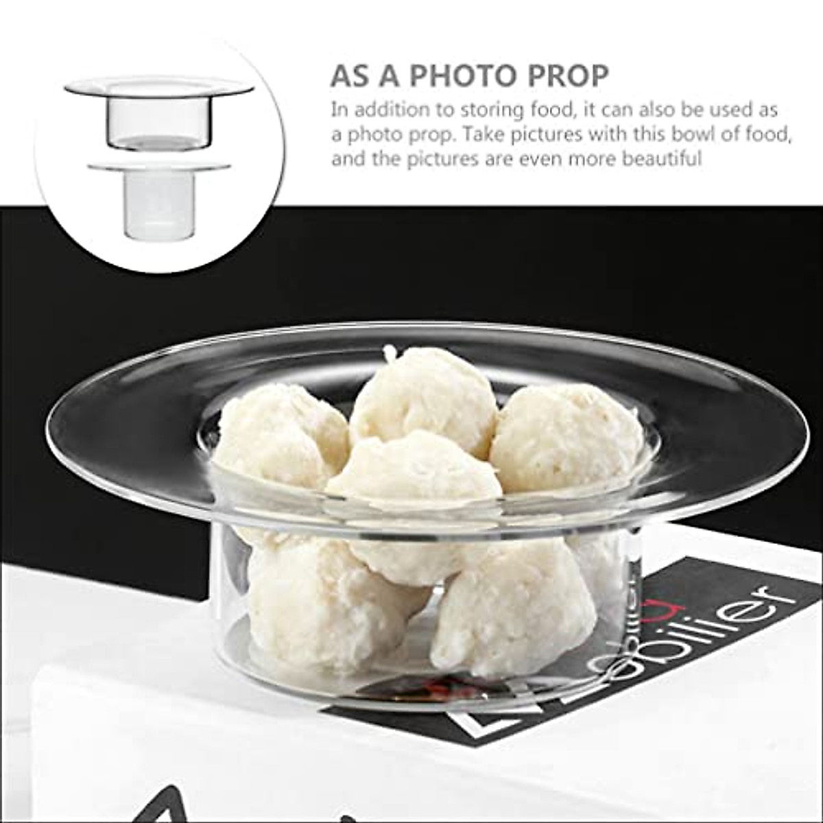 UPKOCH Glass Trifle Bowl 2Pcs Glass Salad Bowl Clear Glass Yogurt Bowl Crystal Dessert Bowl Oatmeal Storage Bowl Appetizer Bowl Plate for Candy Fruit Snacks 100ml+280ml Appetizer Cups