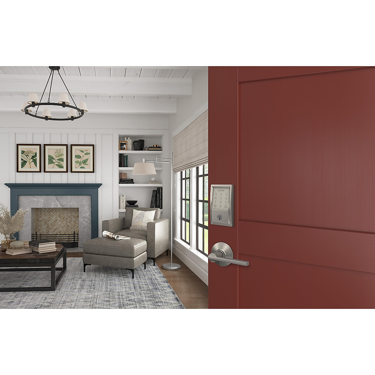 Schlage Encode Smart Wi-Fi Deadbolt with Century Trim in Satin Nickel