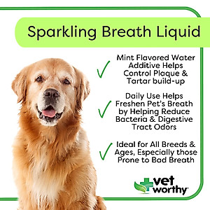Vet Worthy Sparkling Breath for Dogs (16 oz)