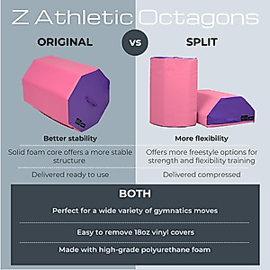 Z Athletic Octagon Mat for Gymnastics, Tumbling, and Cheerleading