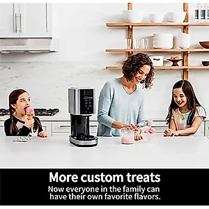 JDPNJSI Containers Replacement for Ninja Creami Pints and Lids - 4 Pack, 16oz Compatible with NC301 NC300 NC299AMZ Series Ice Cream Maker, BPA Free and Dishwasher Safe, Grey/Blue/Pink/Green