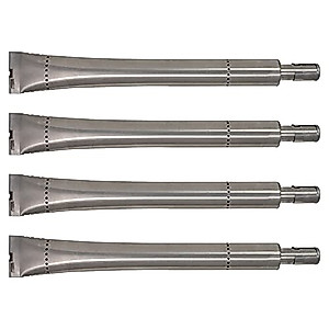 UpStart Components 4-Pack BBQ Gas Grill Tube Burner Replacement Parts for Broil King 9879-47 - Compatible Barbeque Stainless Steel Pipe Burners
