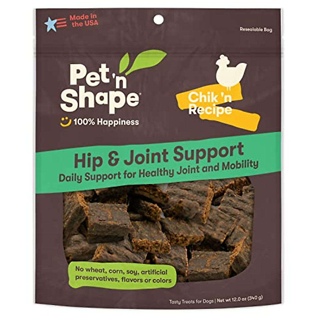Pet 'n Shape Functional Treats, Hip and Joint Support - Chik 'n Recipe