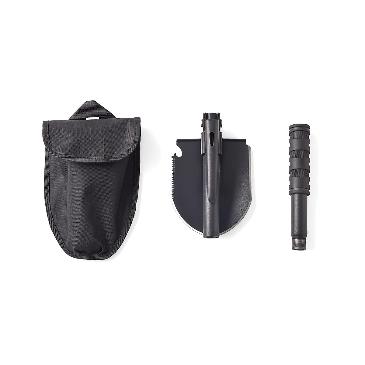 OFF GRID TOOLS Manganese Camping Shovel | Folding Shovel | Outdoor Survival Multitool | High Strength Manganese Alloy Steel | Use for Camping, Hunting, Fishing, Hiking