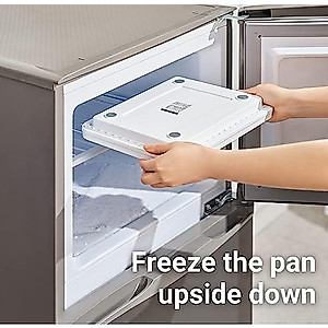 Roller Ice Cream Maker - Stainless Steel - 10 * 8 inch Family Large Size, DIY Soft Serve Machine for Homemade Ice Cream, Frozen Yogurt, Rolled Ice Cream