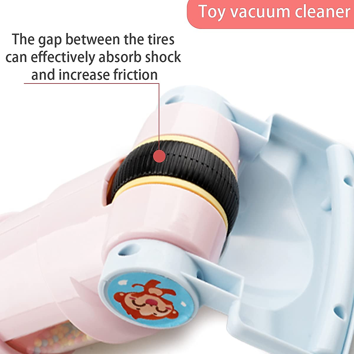 Kids Vacuum Cleaner Toy Pretend Role Play Housekeeping Toys House Cleaning Playset Gifts for Toddlers Boys Girls Learning Toys Blue