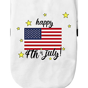 Impoosy Dog 4th of July Hoodies Pet Funny Cotton Hoodies Cat Cute American Flag Costume Puppy Star Clothes (L)