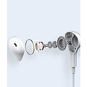 Earbuds Wired with Mic 3.5mm Jack Headphones Earphones for Galaxy S10 Plus, A14 5G, A13 5G, A42 5G, A52 5G, A51 A71 A03S A20S TCL 30 XL SE 20 Pro 5G, Moto One 5G Ace G Pure Pixel 5a 4a (White, 3.5mm)