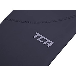 TCA Men's Pro Performance Compression Leggings Thermal Baselayer Tights - Graphite, Small