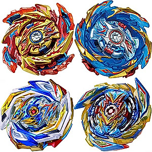 4 Piece Gyros Battle Set Battling Burst Tops with Stickers, Kids Boys Christmas Birthday Party Gift Idea