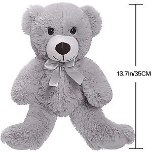SNOWOLF Teddy Bear Plush Cute Stuffed Animal Toys Pillow Bear Doll Gift for Kids Boys Girls Birthday Christmas Valentine's Day (13.7In/35CM, Pink)