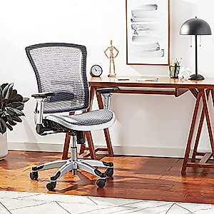 Space Seating 317 Series Executive Light Air Grid Office Chair with Breathable Mesh Back, Lumbar Support, 2-to-1 Synchro Tilt Control and Adjustable Tension, Platinum Finish