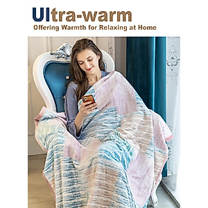 Fleece Blanket,Flannel Throw Blanket for Couch Lightweight Soft and Warm Comfy (60×80 inches) Easy to Carry for Bed, Sofa,All Seasons Suitable