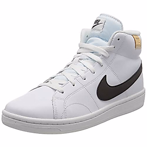 Nike Men's Court Royale 2 MID Running Shoe, White Black White Onyx, 11 Narrow