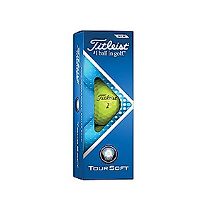 Titleist Tour Soft Yellow Golf Balls