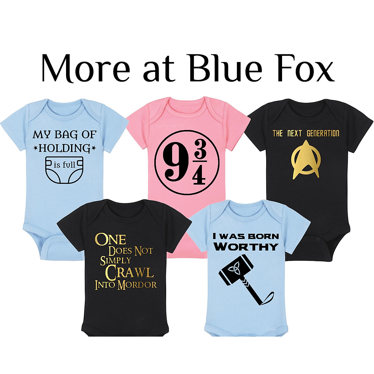 Fantasy Movie Baby Onesie - Even The Smallest Person Can Change The Course Of The Furture (12-18 Month - Pink Fabric - Black Design)