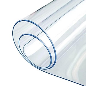 Office Chair Mat, Carpet Protector Chair Mat, Desk Mat 0.04 inch Thick, PVC Vinyl Floor Mat, Floor Protector, Table Protector, Waterproof Transparent Pad for Entrance Hall Bedroom (Size : 24x32in)