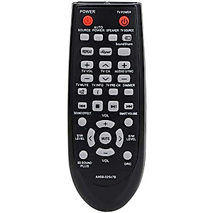 Remote Control Compatible with Samsung HW-D350/ZF HW-D450/XU HW-D550 HW-E350 HW-E450/ZAZZ01 HW-F355/ZA HW-F551 HW-H550 Home Theater Sound Bar System