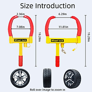 Universal Wheel Locks for Car and Trailer Tires - 2 Pack, Heavy Duty and Durable, DSPZGU Brand