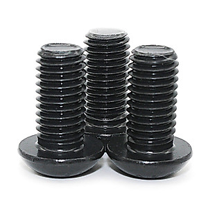 FullerKreg M5-0.8 x 16mm ISO 7380 Hex Drive Class 10.9 Black Oxide Finish Alloy Steel Button Socket Cap Screw (Pkg of 50)