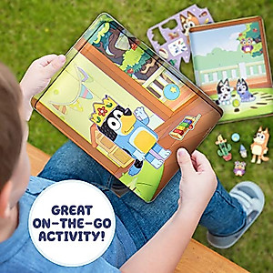 Bluey Magnetic Playset, Magnet Activity Toys, Great Birthday Parties, at-Home Activities, or Screen-Free Fun, Perfect Travel or Road Trip, Hours of Fun for Kids Ages 3, 4, 5, 6, Multicolor