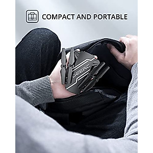 DEERC D20 Mini Drone for Kids with 720P HD FPV Camera Remote Control Toys Gifts for Boys Girls with Altitude Hold, Headless Mode, One Key Start Speed Adjustment, 3D Flips 2 Batteries, Black