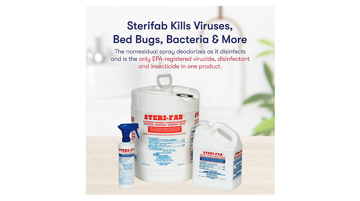Steri-fab Bed Bug Insecticide - Non-Residual Mattress Spray for Bugs