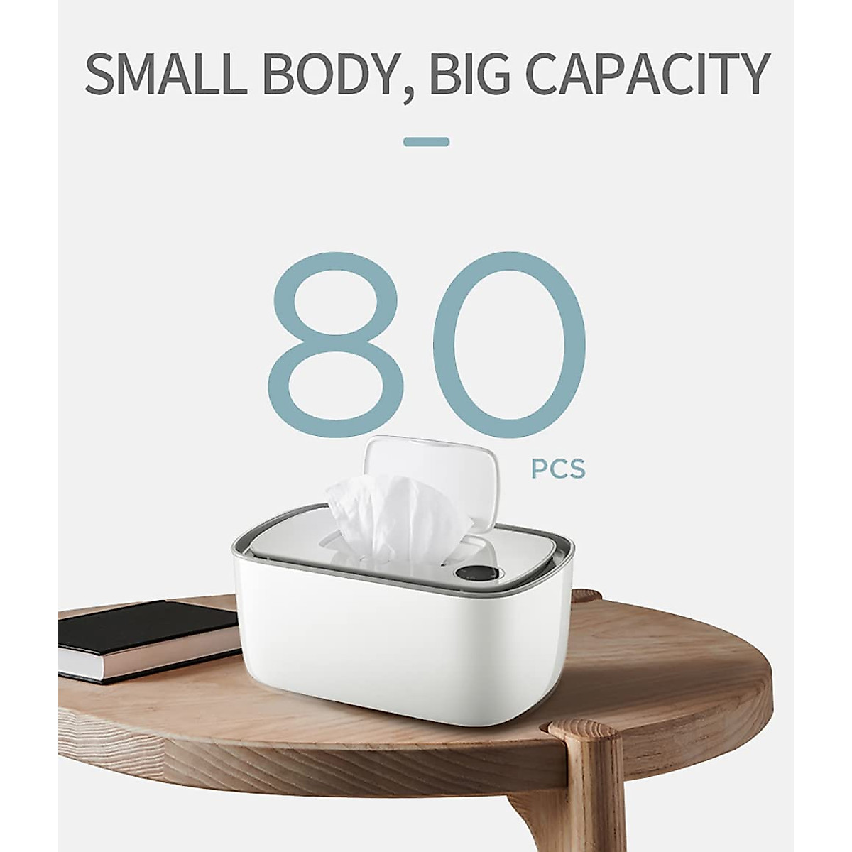 Baby Wipe Warmer and Baby Wet Wipes Dispenser, Diaper Wipe Warmer with Large Capacity, Quick Heating System, LED Display for Accurate Temperature Setting