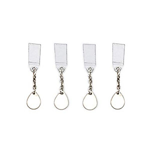 Charmed It Credit Card Tabs (4 Pack) | Silver Credit Card Pull Tab | Credit Card Puller for Long Nails | Metal Credit Card Grabber for Long Nails | Card Clip Long Nails | Credit Card Tab