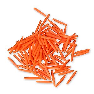 Keenso 100pcs Fishing Float Indicator, fishing corks floats, Durable Tear Drop Indicator Fishing Corks Floats Bobber Tackle Accessory(Orange-M)
