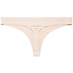 Vince Camuto Women's Thong Underwear - 5 Pack/10 Pack Ultra Soft & Sexy Lingerie - Breathable Panties for Women, Size Medium, Rose Assorted (5 Pack)
