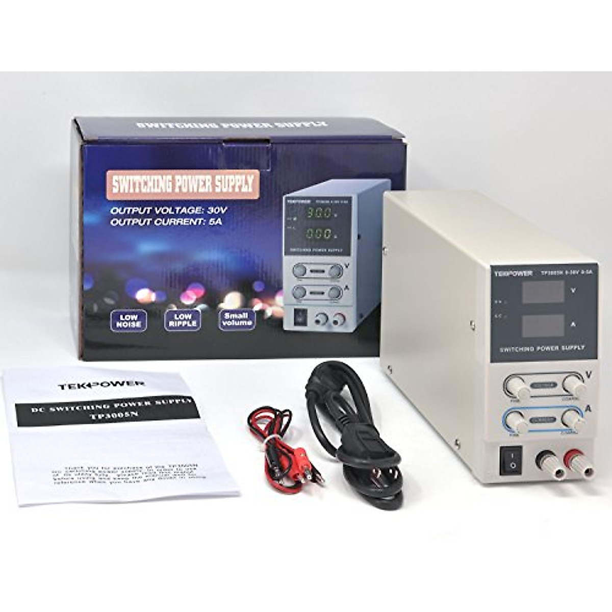 Tekpower TP3005N Regulated DC Variable Power Supply, 0-30V at 0-5A