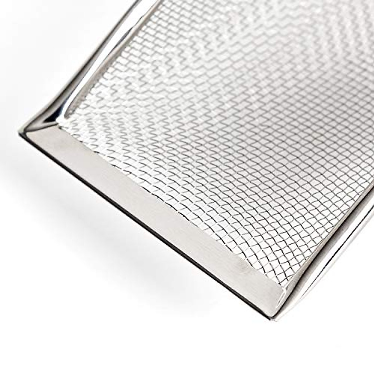 REPTI ZOO Reptile Sand Stainless Steel Fine Mesh Reptile Substrate Metal Sand Shovel Terrarium Substrate Durable Litter Cleaner Corner Scoop