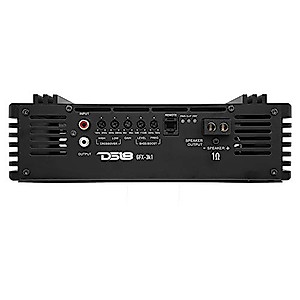 DS18 GFX-3K1 Car Audio Amplifier 1-Channel Class D Full-Range Monoblock 3000 Watts Rms 1-Ohm - Bass Knob Controller Included - Easy Installation - Powerful Amp for Vehicle Sound Systems