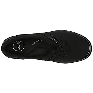 BZees Womens Niche II Ballet Flat Black Metallic 6 M