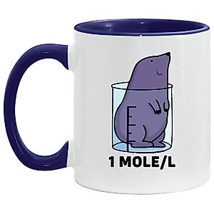 Chemistry Chemist Student Science Teacher 1 mole 11oz 15oz Inner Color Accent Mug